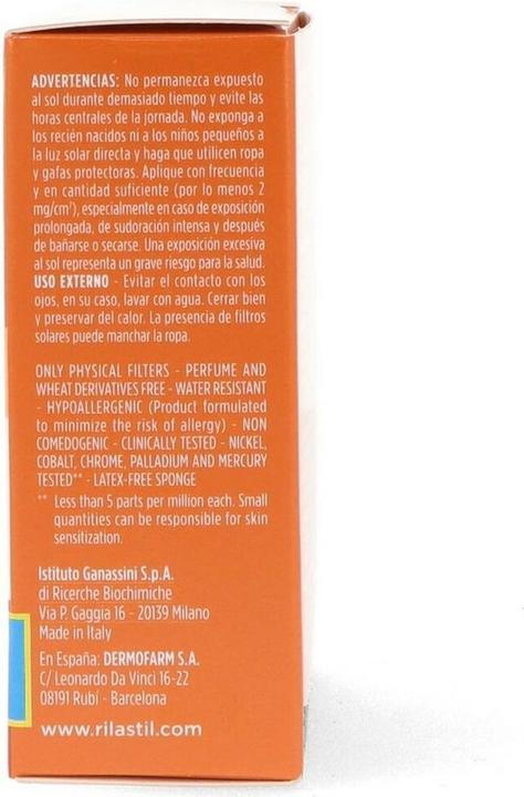 Rilastil Sun System Uniform Compact Cream Spf50 Colour 02 Dore 10g (Sun ...