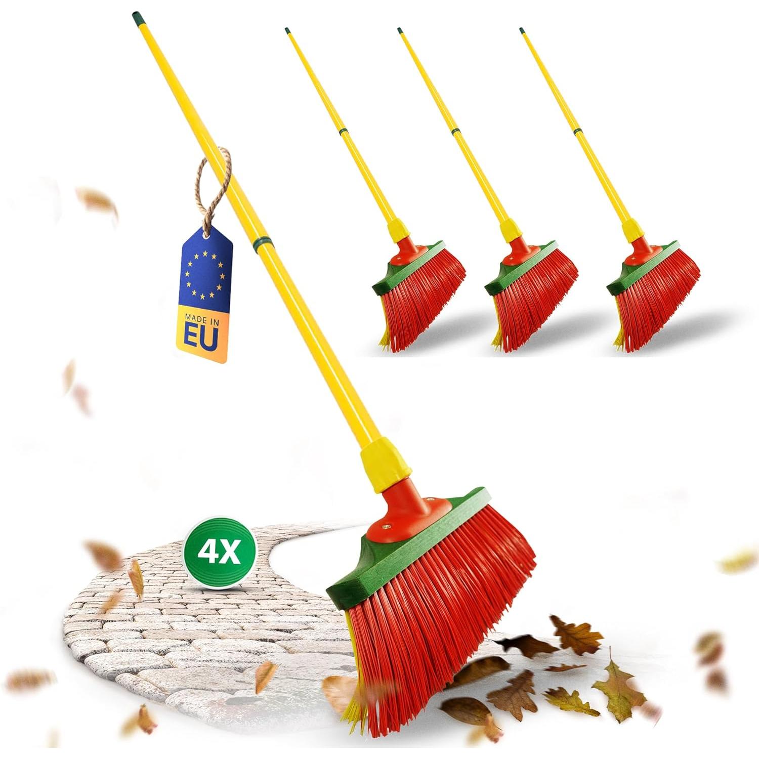 Novaliv 4X Claw sweeper Claw broom set 30 cm wood with telescopic ...