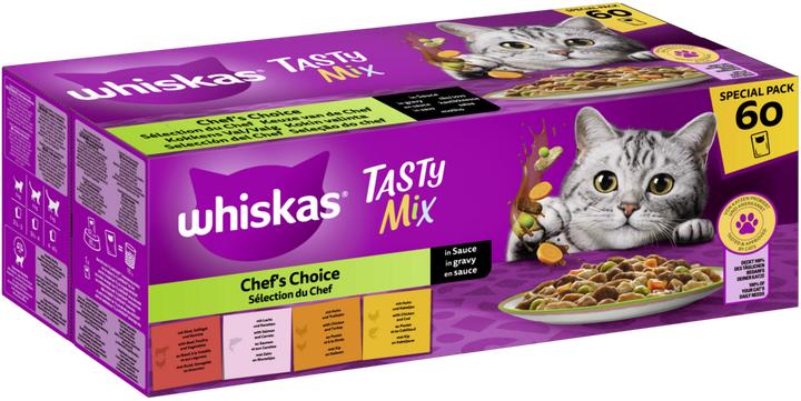 Whiskas Tasty Mix Multipack Chef's Choice in Sauce 60x85g - Galaxus