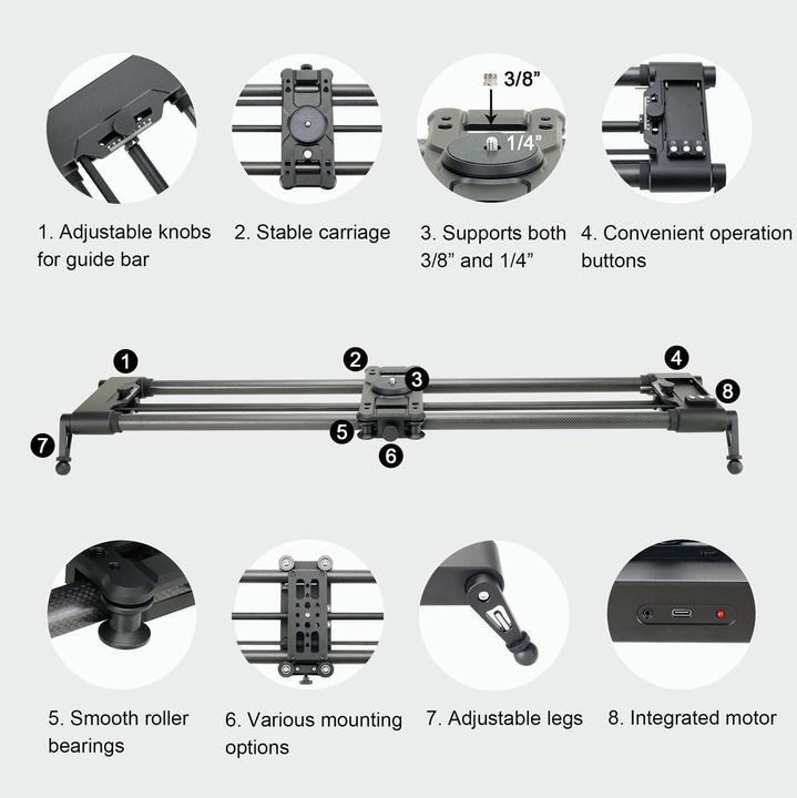 Konova G1 100cm Motorized Carbon Slider (KN-G1-100) - Digitec