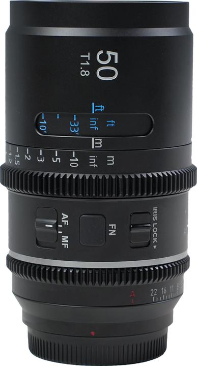 Sirui Astra Series 50mm T1.8 1.33X FullFrame Cine Lens (E Mount Blue Flare)