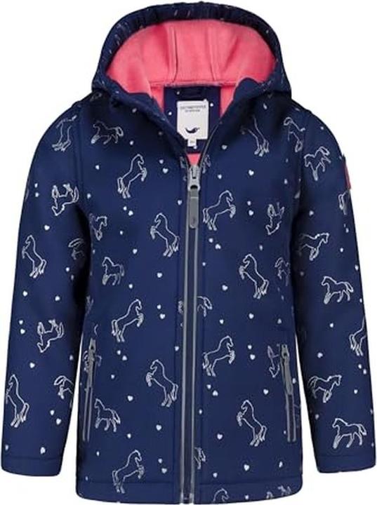 Master Class SALT AND PEPPER Meisjes Meisjes Softshell AOP Horses Shell ...