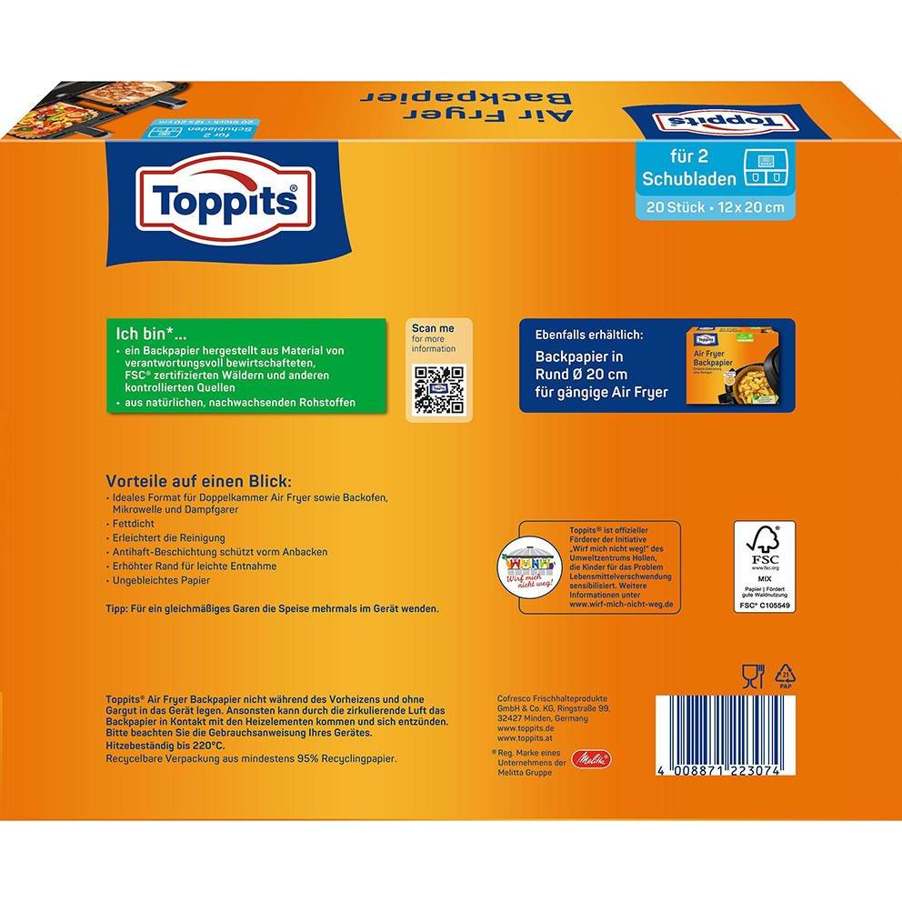Toppits Backpapier (12x20) für Airfryer - kaufen bei Galaxus