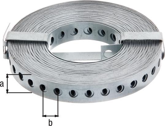 Alberts Perforated tape 17 mm x 10 m, galvanised - buy at Galaxus