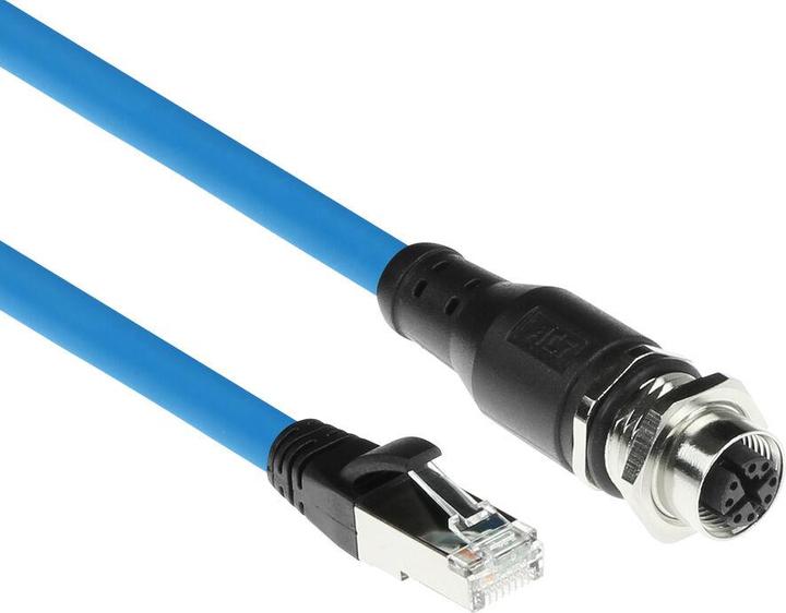 ACT Industrial 1.50 meters Sensor cable M12X 8-pin female chassis to ...