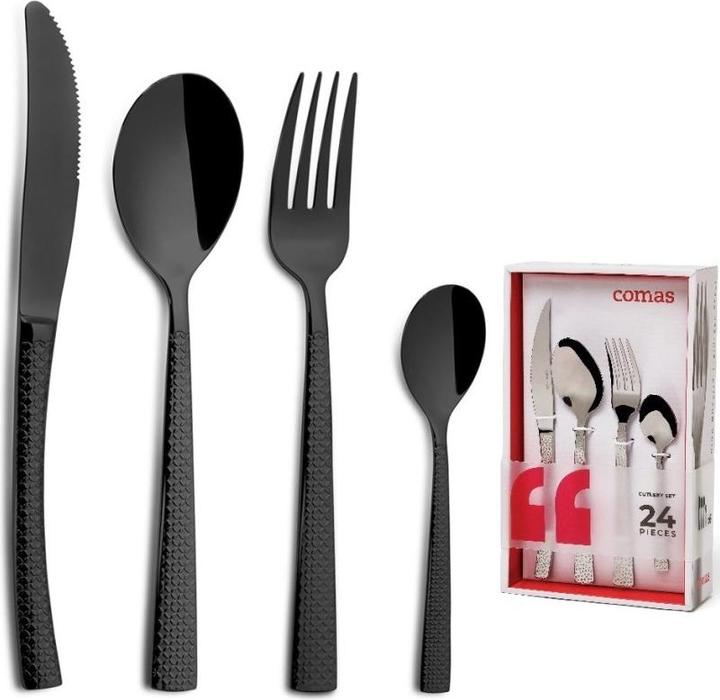 Comas 24-tlg. Set Hidraulic Black 18 10 Besteckset - Galaxus