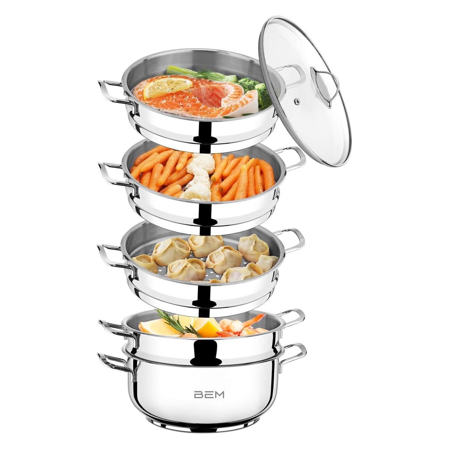 BEM Dampfkocher-Set mit Dampfeinsatz (Cuiseur à vapeur)