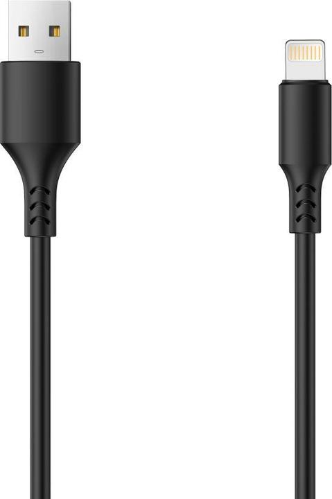 Setty Kabel USB - Lightning 1,0 m 2A schwarz NEU - kaufen bei Galaxus