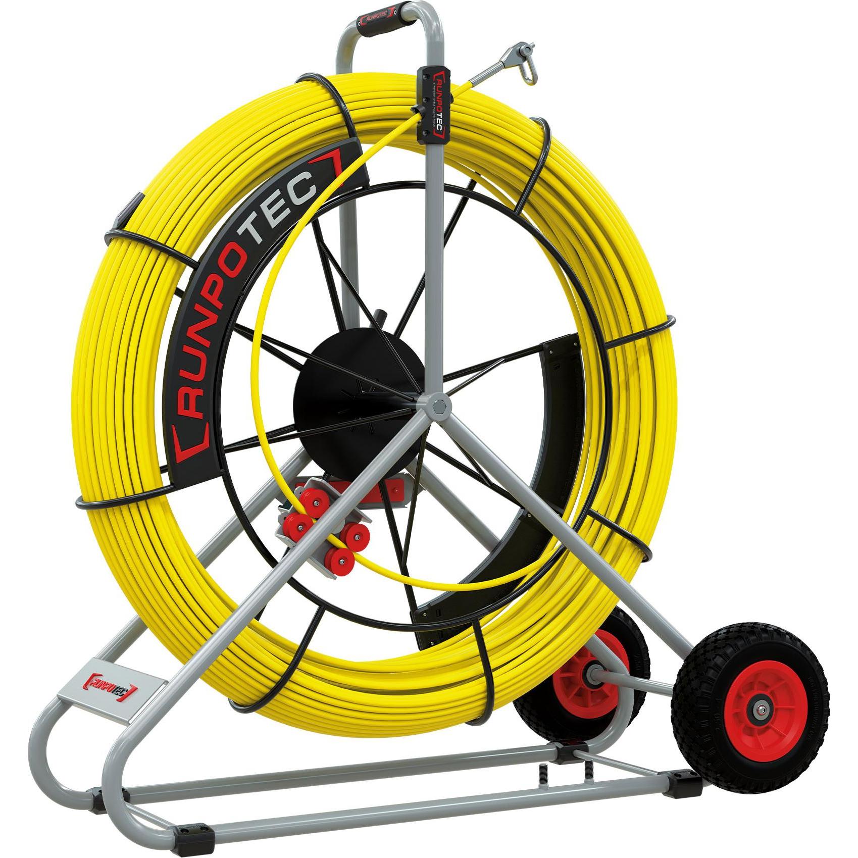 Runpotec RUNPO 10093 GF11 Glass fibre rod Ø11mm 120m Cable pulling aid for pipe dm 80 250mm ...