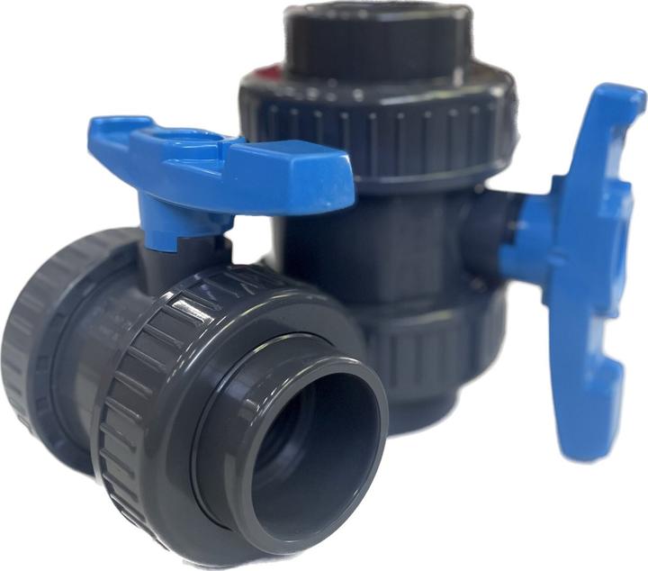 Georg Fischer Kuglehane pvc/epdm PN16 manchon/manchon 63 mm