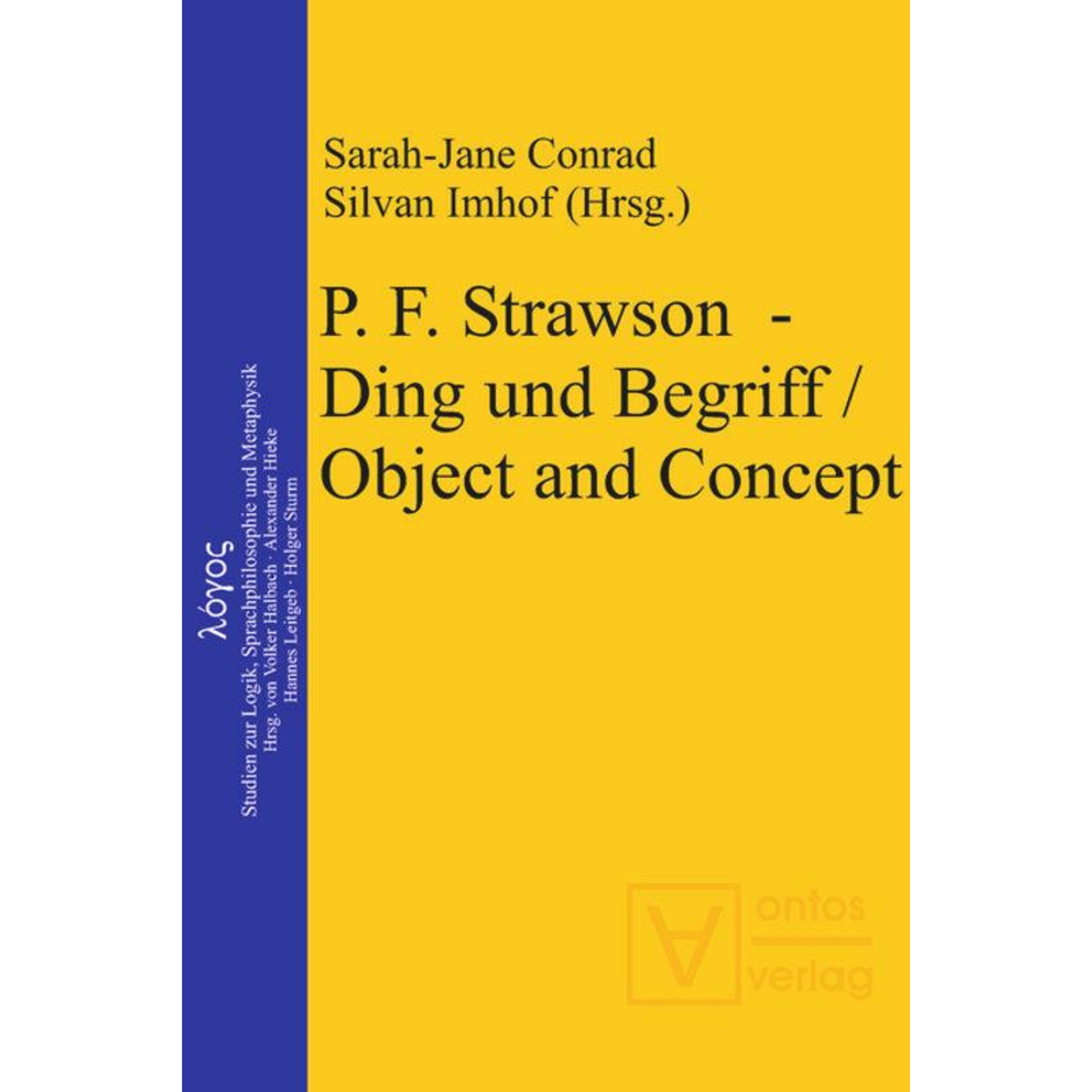 De Gruyter P. F. Strawson - Ding und Begriff. P. F. Strawson - Object ...