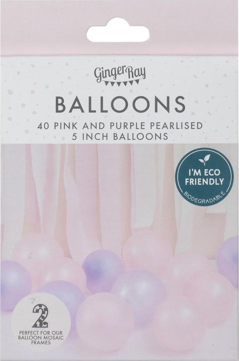 Ginger Ray Balloon Set in Pink, Grey, Nude and Lilac - buy at Galaxus