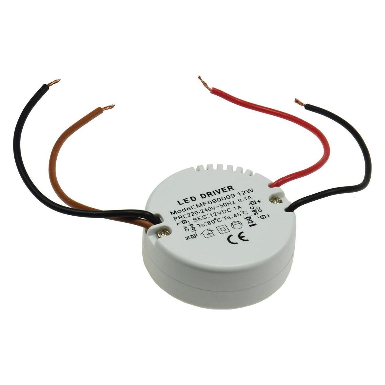 Chilitec LED-Schaltnetzteil, 12 V-, 12 W, Masse (ØxH): 55x22 mm