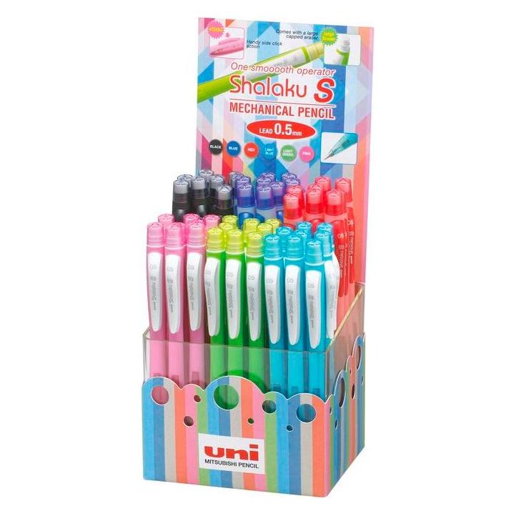 Uni-ball Mechanical pencil Shalaku S 0.5mm M5-228/4D 6 colors 48 pieces