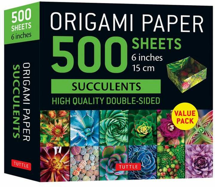 Tuttle Publishing Origami Paper 500 sheets Succulents 6' (15 cm) - Digitec