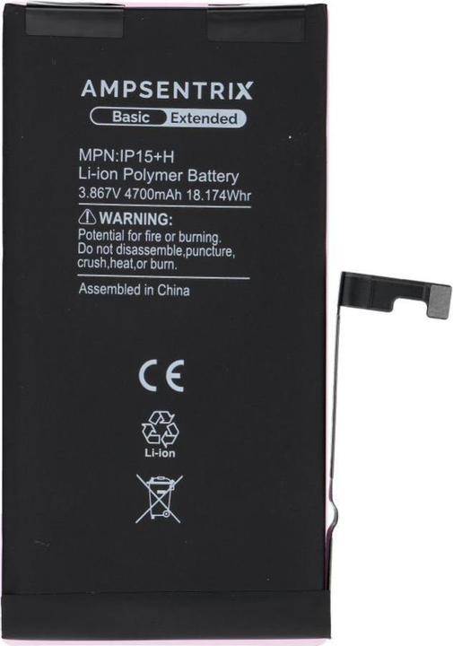 INNE Other AmpSentrix Basic battery for iPhone 15 Plus (high capacity ...