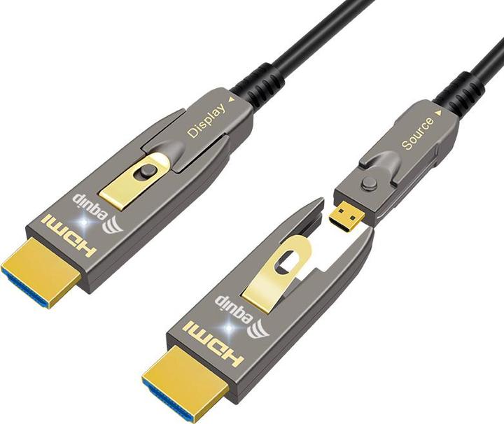 equip HDMI HS Ethernet 2.0 D-A DAOC 4K/60Hz 20.00m schwarz (20 m) - Galaxus