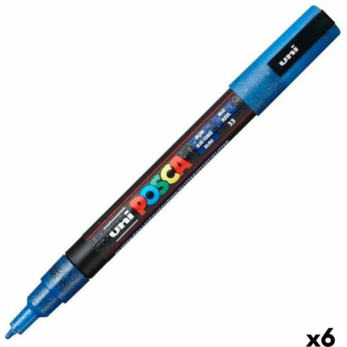 Posca Marker PC-3ML Blau (6 Stück) (6 x) - kaufen bei Galaxus