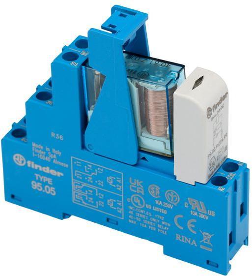 Finder 48 Series Electromechanical Interface Relay, DIN Rail Mount, 12V ...