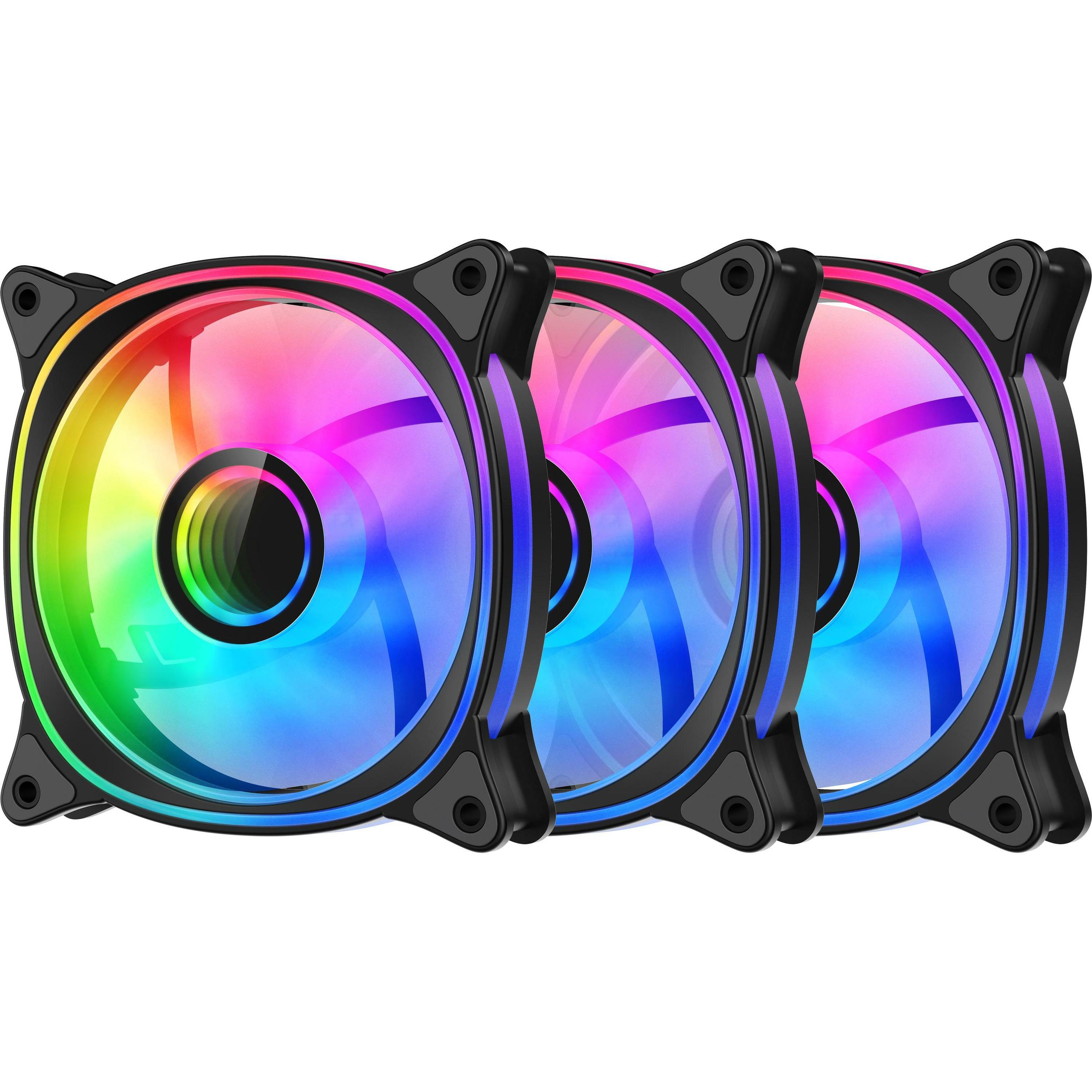 LC-Power Bo?tier 3x120mm noir,ARGB,4Pin PWM - acheter sur Galaxus