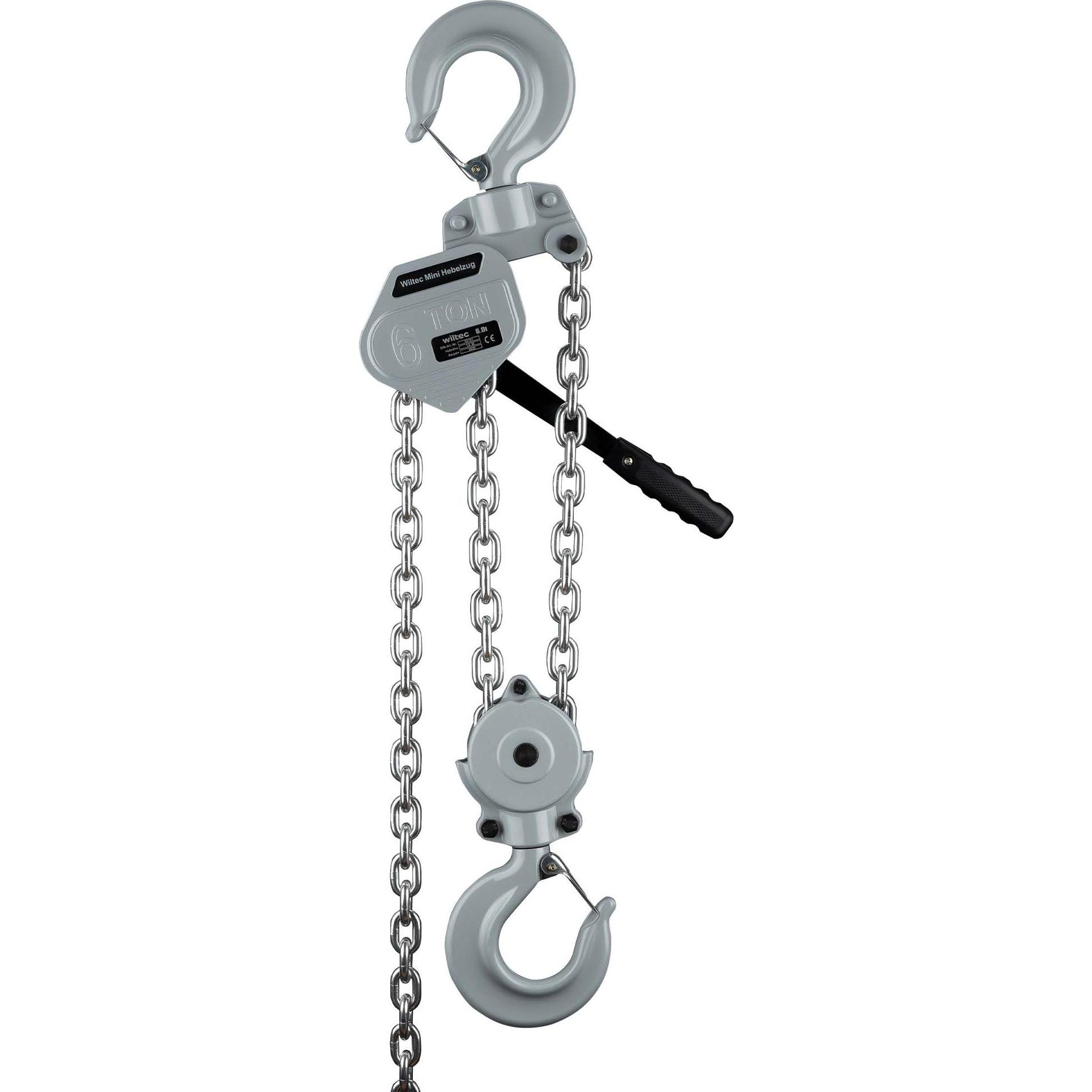Wiltec Mini Hebelzug bis 6t Handkettenzug 1,5m Hubhöhe Kettenzug ...