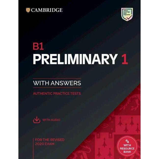 Cambridge UP B1 Preliminary 1 for the Revised 2020 Exam Student's Book with Answers with Audio ...