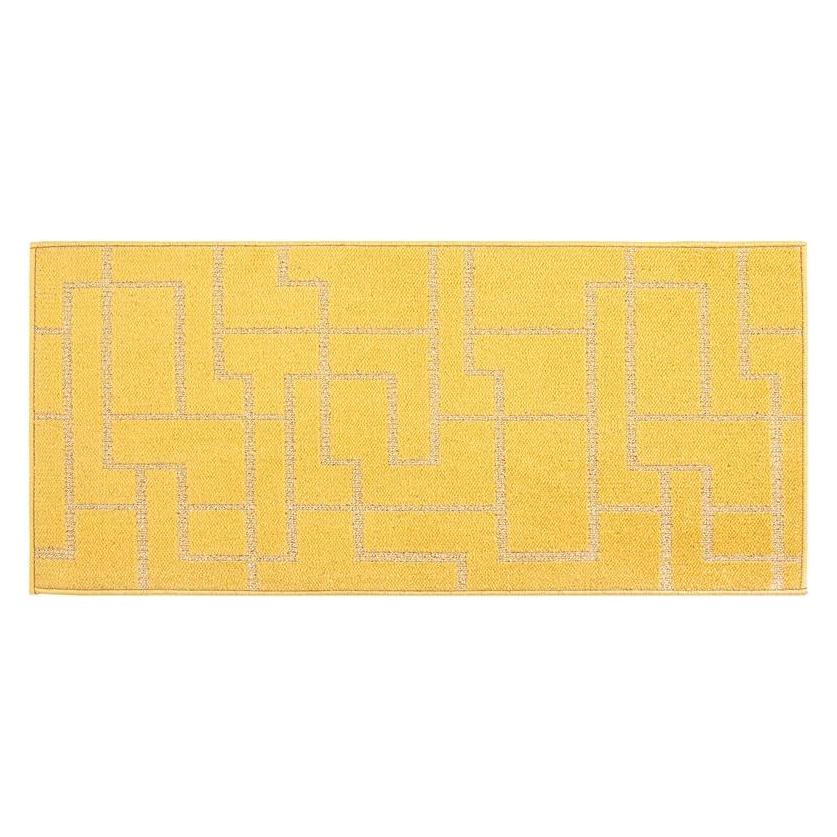 Domoletti Carpet indoor NARCISO, yellow, 50 cm x 145 cm - Galaxus
