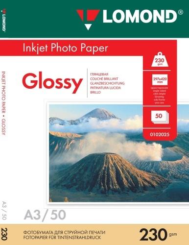 Lomond Photo Inkjet Paper Glossy 230 g/m2 A3, 50 sheets - Galaxus