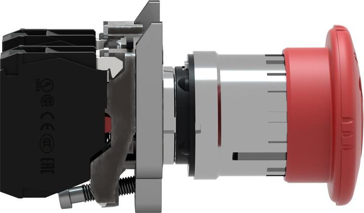Schneider Electric Not-Aus Taster Aufb IP65 Dreh 1S Ř22mm XB4BS8445EX ...