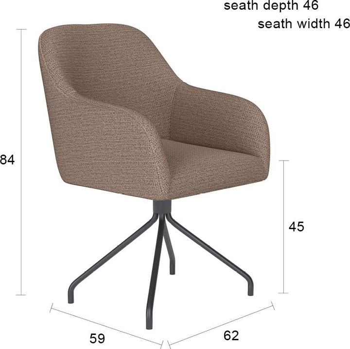 Zuiver Chair Otis Off-White Spider Swivel - kaufen bei Galaxus