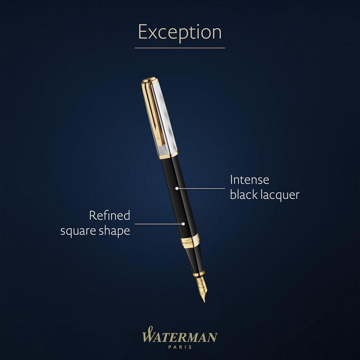 Waterman Penna Stilografica Exception (Gold, Schwarz, 1x) - Digitec