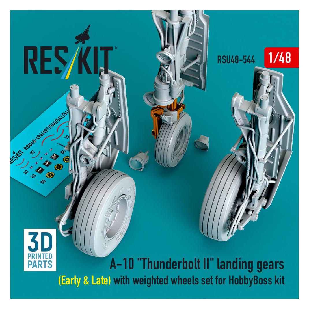 ResKit A-10 Thunderbolt II landing gears (Early & Late) with weighted ...