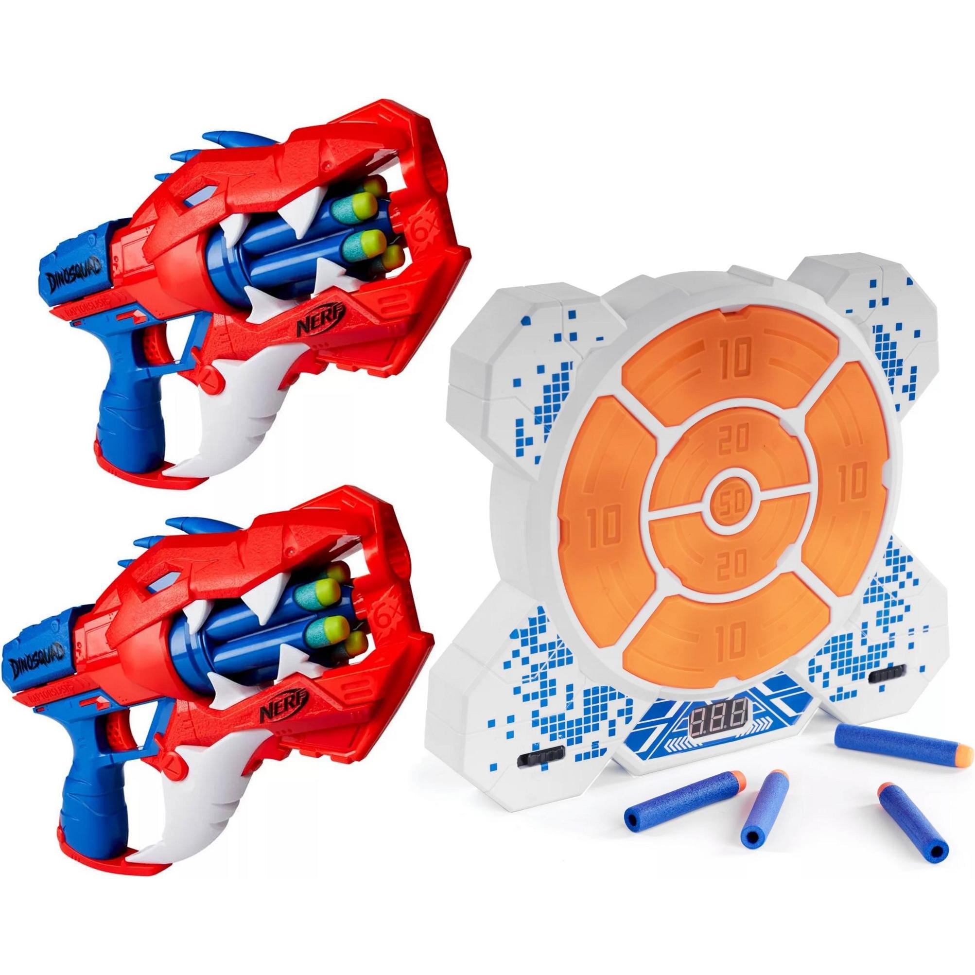 Nerf Das Dino-Duell-Paket: 2x Raptor-Slash + DX7 Zielscheibe - Galaxus