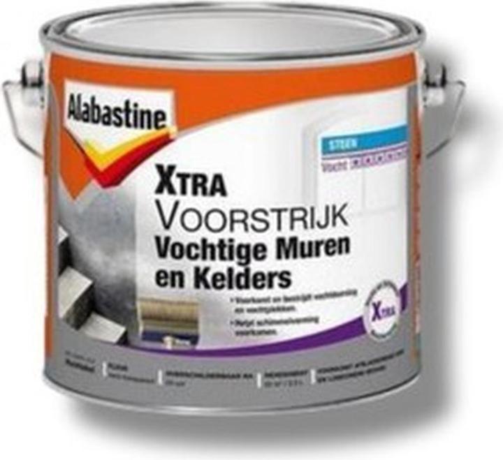 Alabastine Xtra Voorstrijk Vochtige muren en kelders - 2,5L - Galaxus