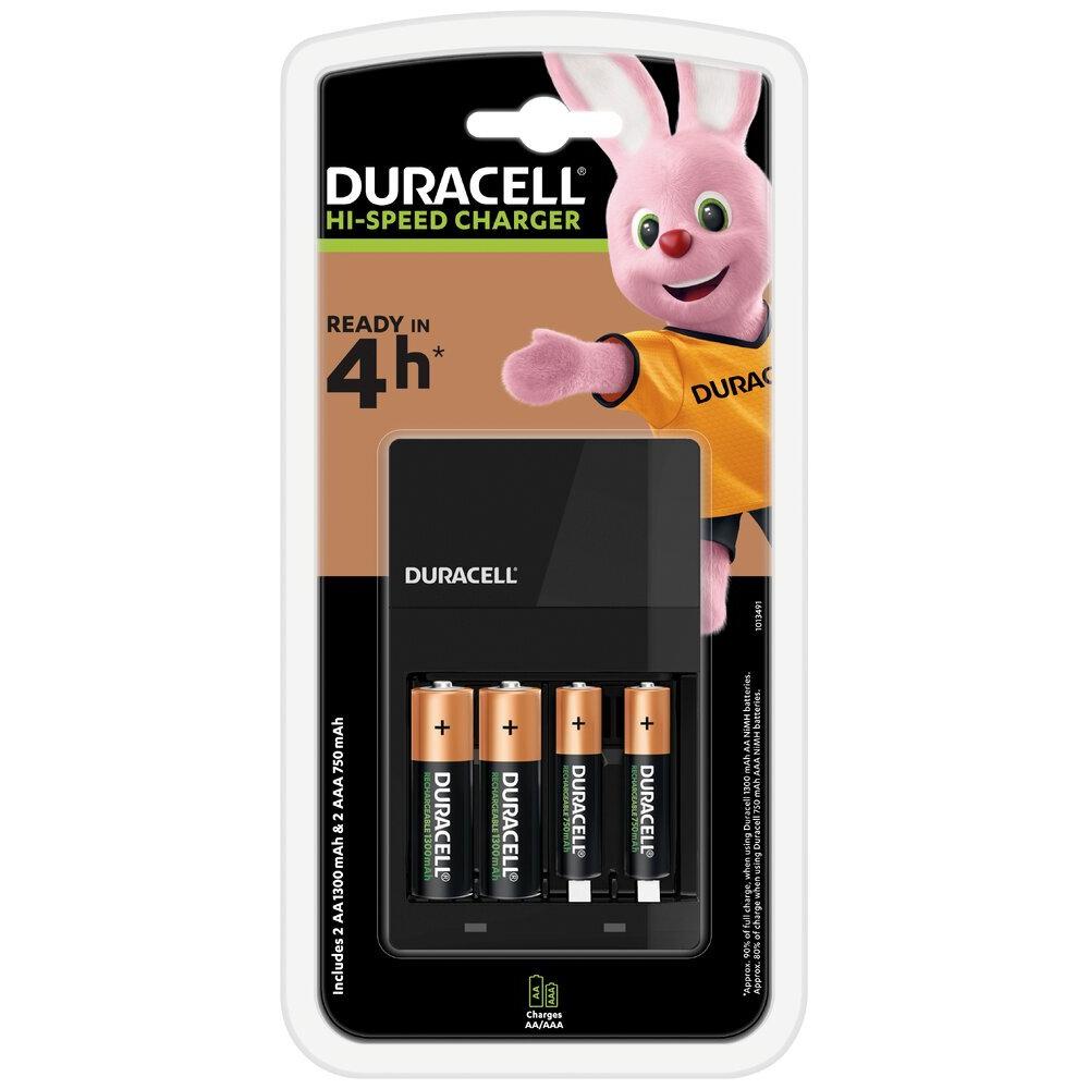 Duracell CEF14 + aku 2+2 (AA / LR6 / LR06 / Mignon / R6 / R14505 ...
