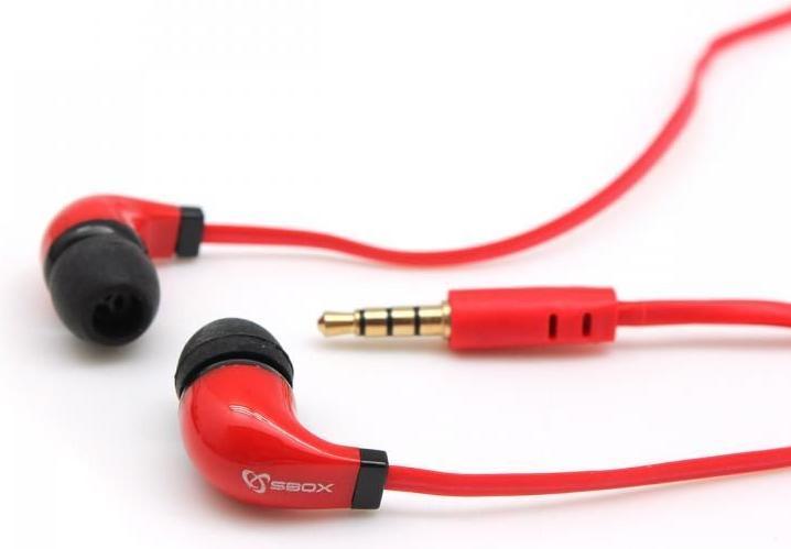 Sbox Stereo Earphones with Microphone EP-038 red - buy at Galaxus - Galaxus