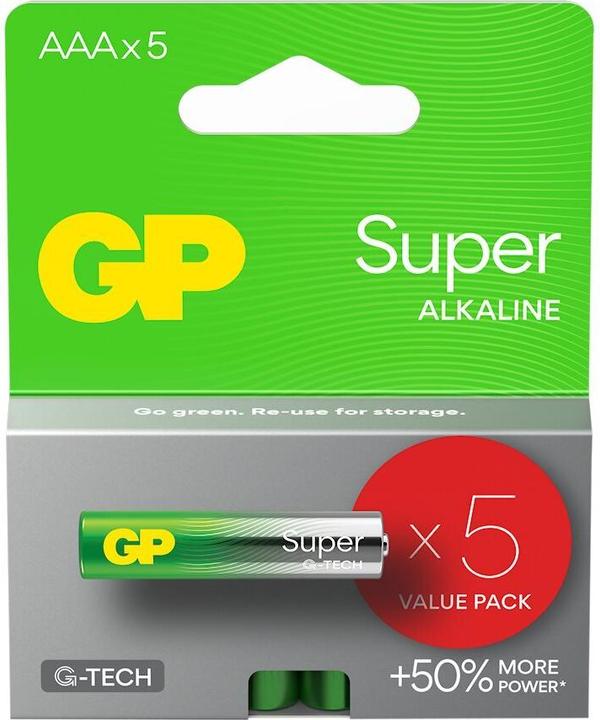 GP Batteries LR03 5BL GP Super Alkaline (G-TECH) - acheter sur Galaxus