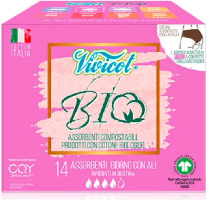 Vivicot Hygienic sanitary napkins with wings for 14 pcs - (14 x) - Galaxus