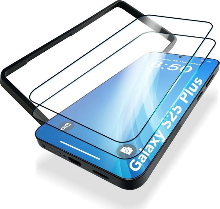 Nalia ArmorGlassX - 2x Display Schutzglas mit Montage Rahmen - Full ...