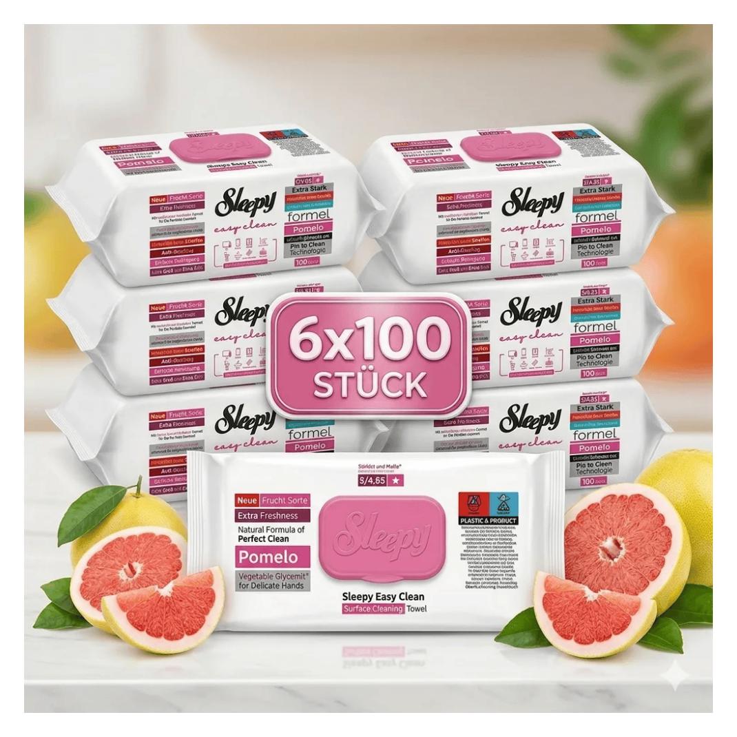 Sleepy Easy Clean Surface Cleaning Towels Pomelo 6x100 Sheets – Bulk ...