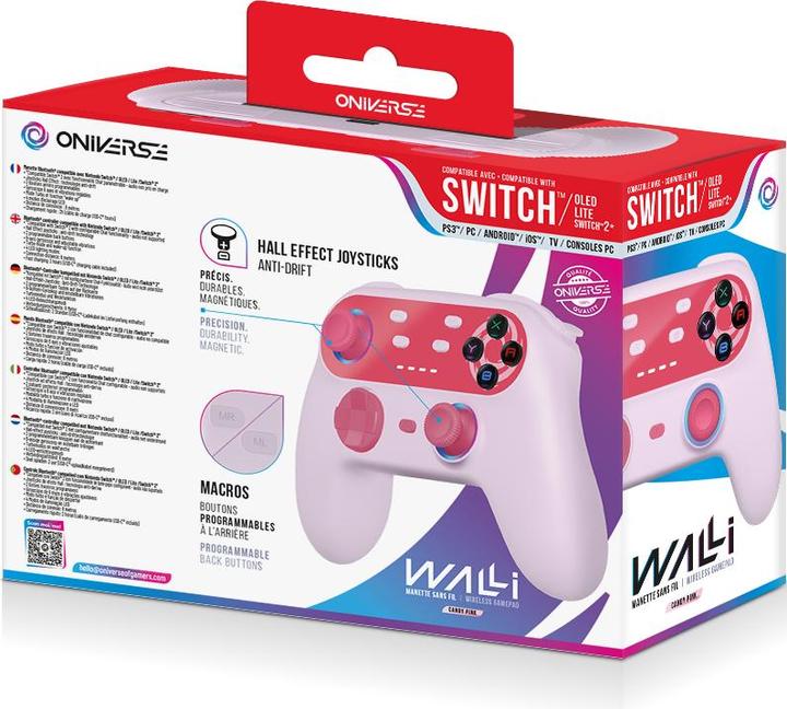 Oniverse Walli Wireless Game Controller, Candy Pink, Switch / Switch 2 ...