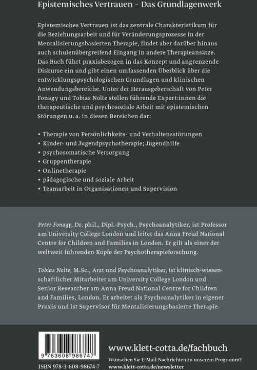 Klett-Cotta Epistemisches Vertrauen - kaufen bei Galaxus