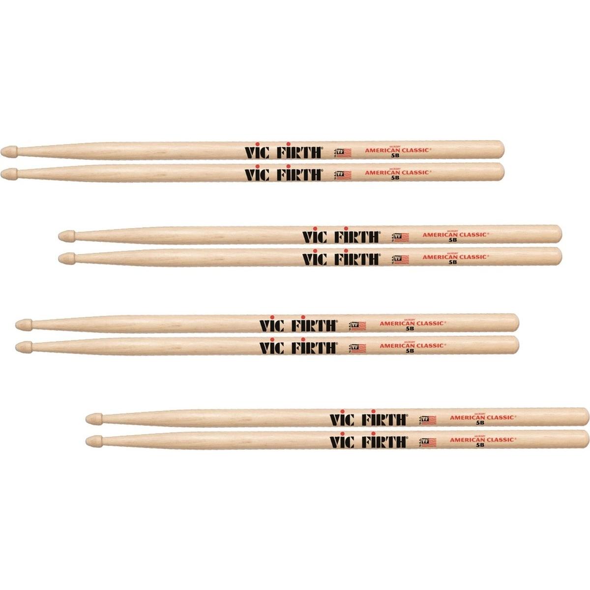 Vic Firth Vic-Firth American Classic 5B Value Pack - Drumstick set ...