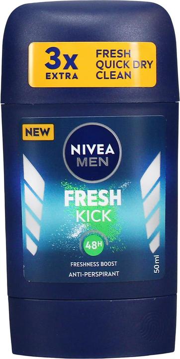 NIVEA Men Fresh Kick Antiperspirant Stick 50Ml (Stick)