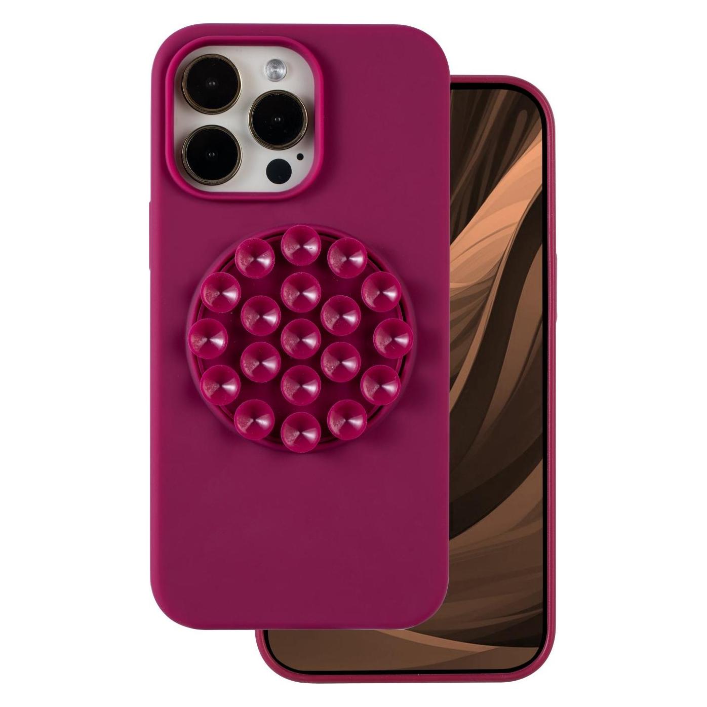 OEM Silicone Stick case for iPhone 15 Pro Max 6,7" maroon - Galaxus