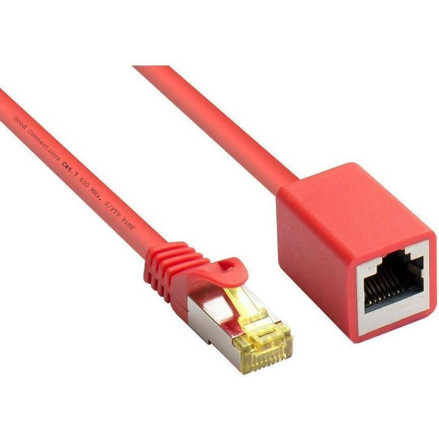 Varia SO-37020 - Patch cable extension, S/FTP, 1m, red (S/FTP, 1 m ...