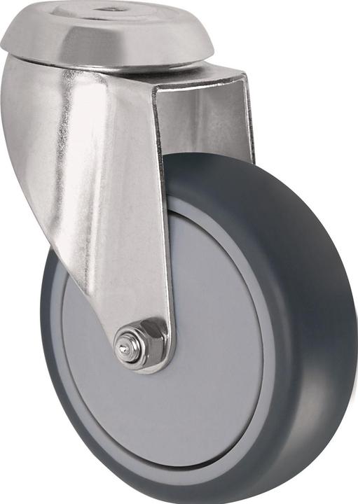 Tecwerk Swivel castor wheel dm 100 mm load cap. 100 kg with bolt hole ...