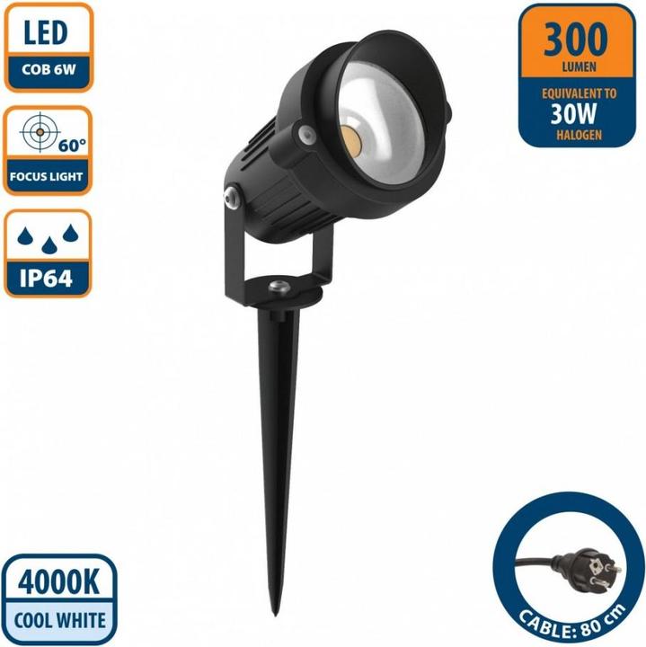 Velamp LED-Strahler für IP64 im Freien mit Kabel und Spiess - Digitec