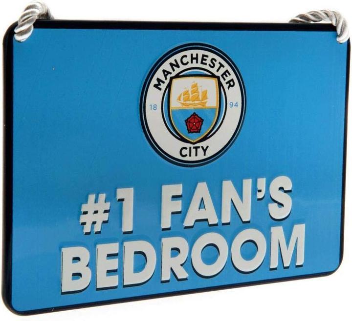 Manchester City FC #1 Fans Bedroom Hanging Sign - buy at Galaxus - Galaxus