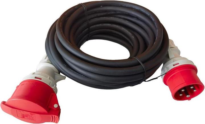 RS PRO 25m 1 Socket CEE Extension Lead, 400 V, IP44 (25 m, CEE 7/4)